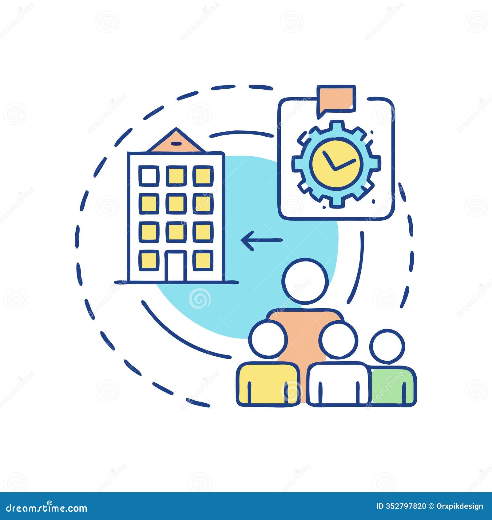 Visualizing Corporate Restructuring Plans Stock Vector - Illustration ...