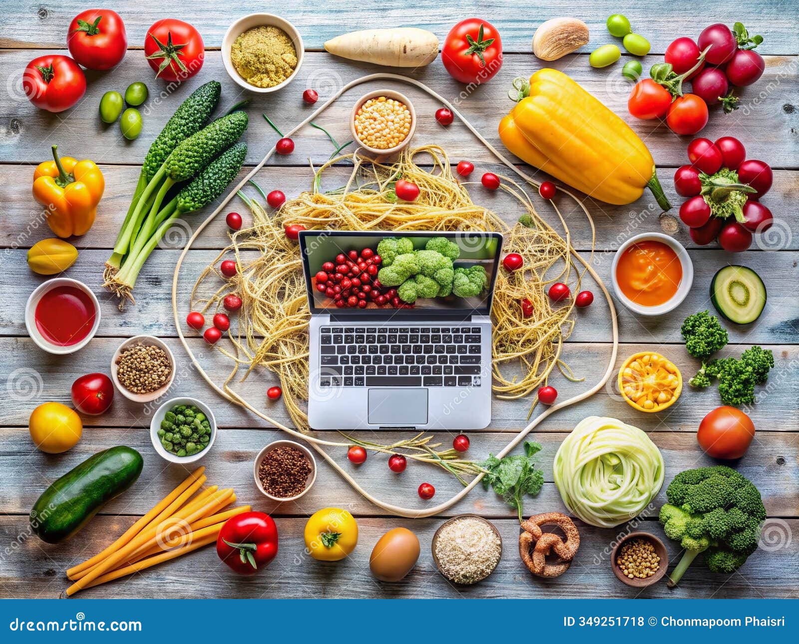 Visualizing Culinary Connectivity a Creative Food Photography Concept ...