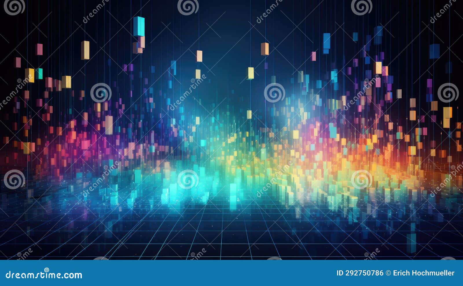 Visualizing In A 3d Bar Diagramm Of Big Data Generated By An Clustering