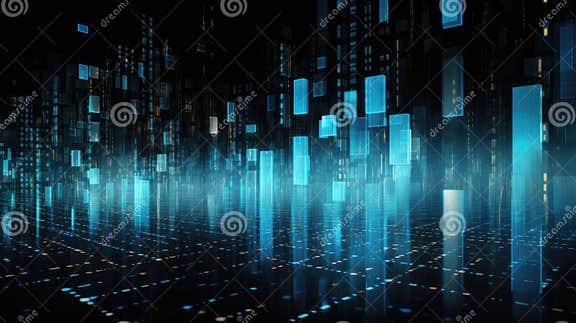 Visualizing In A 3d Bar Graph Design Of Big Data Generated By An Clustering Algorithm Stock