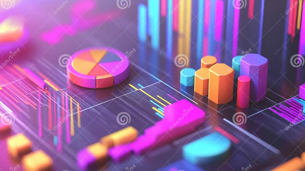 Visualizing Data, Charts, Graphs, and 3D Models for Analysis Stock ...