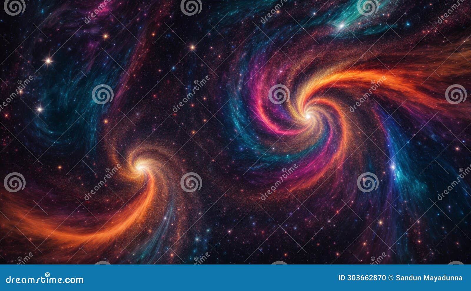 Visualizing Energy of the Cosmos in Abstract Form Stock Illustration ...