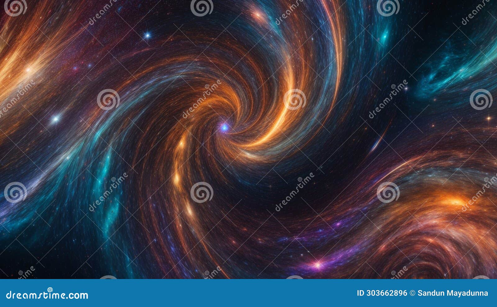 Visualizing Energy of the Cosmos in Abstract Form Stock Illustration ...