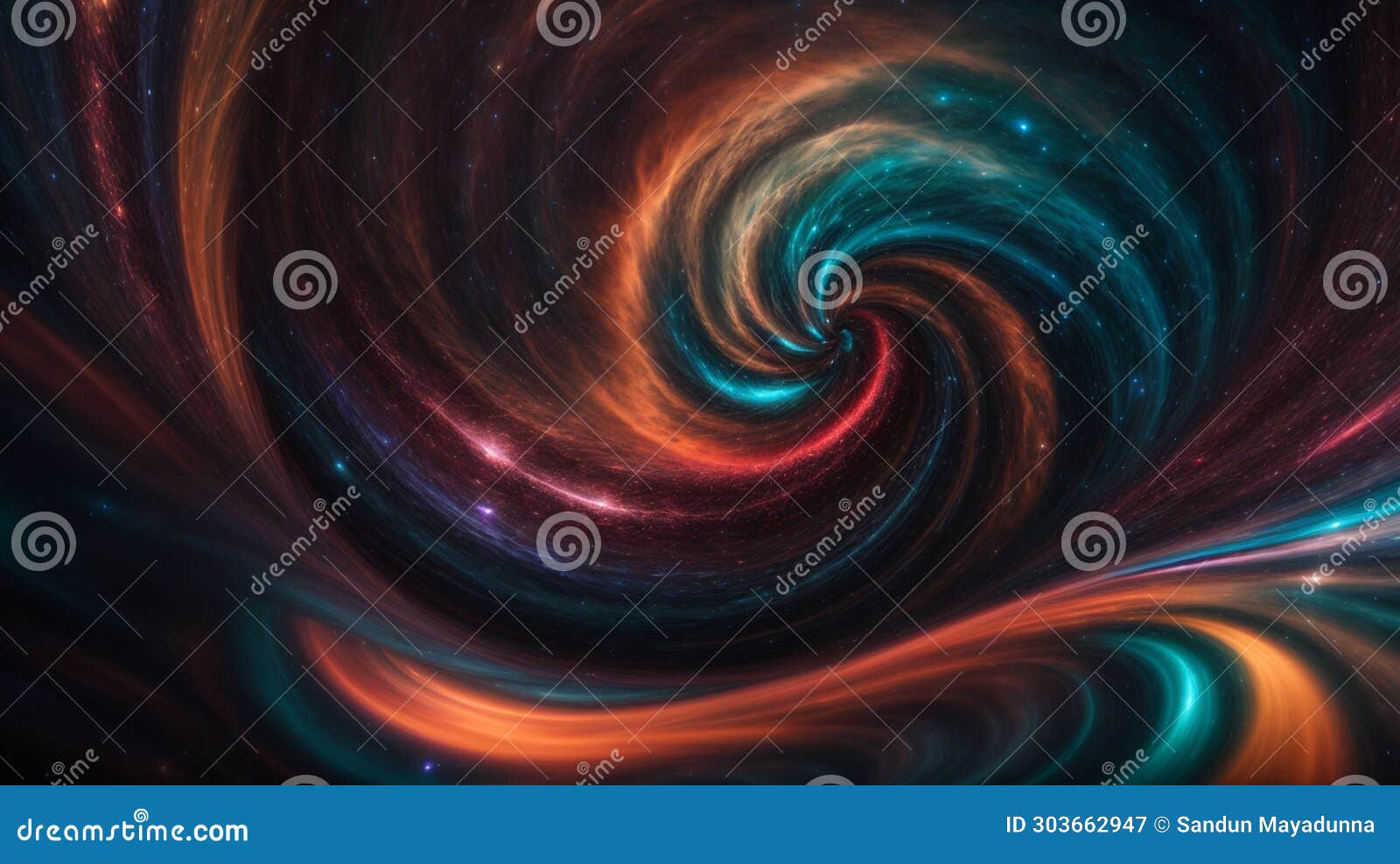 Visualizing Energy of the Cosmos in Abstract Form Stock Illustration ...
