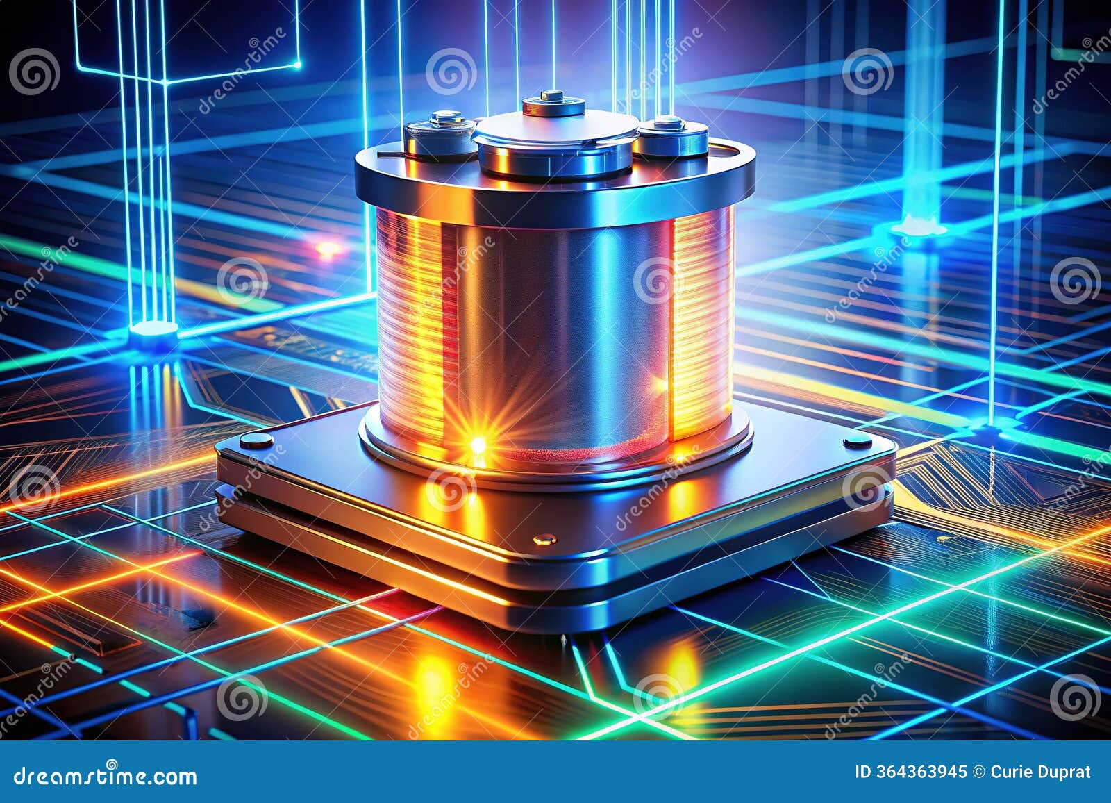 3D Rendering - Two Electrical Enclosure Units Stock Illustration ...