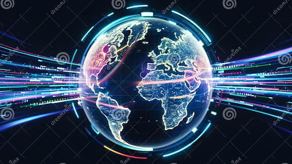 Visualizing Global Data Flow, Highlighting the Interconnectedness of ...