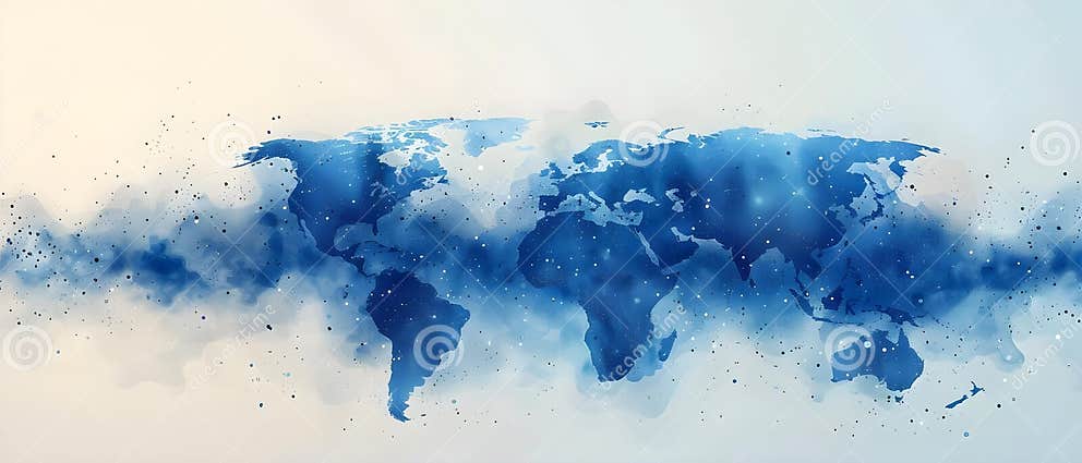 Visualizing Global Economic Connections through Data Mapping. Concept ...