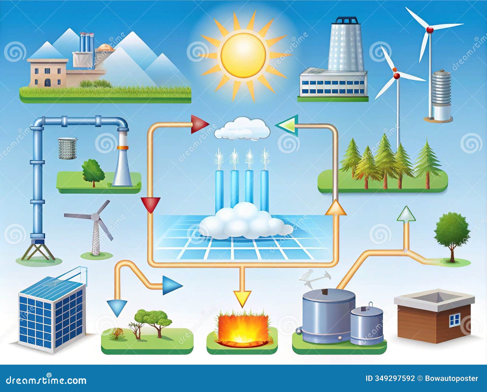 Visualizing Global Energy Pathways a Comprehensive Diagram of Energy ...