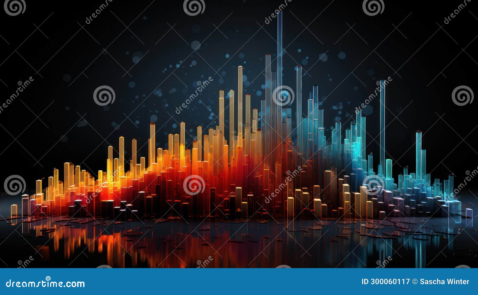 Visualizing Growth: Bar Chart Symphony Stock Image - Image of visual, progress: 300060117