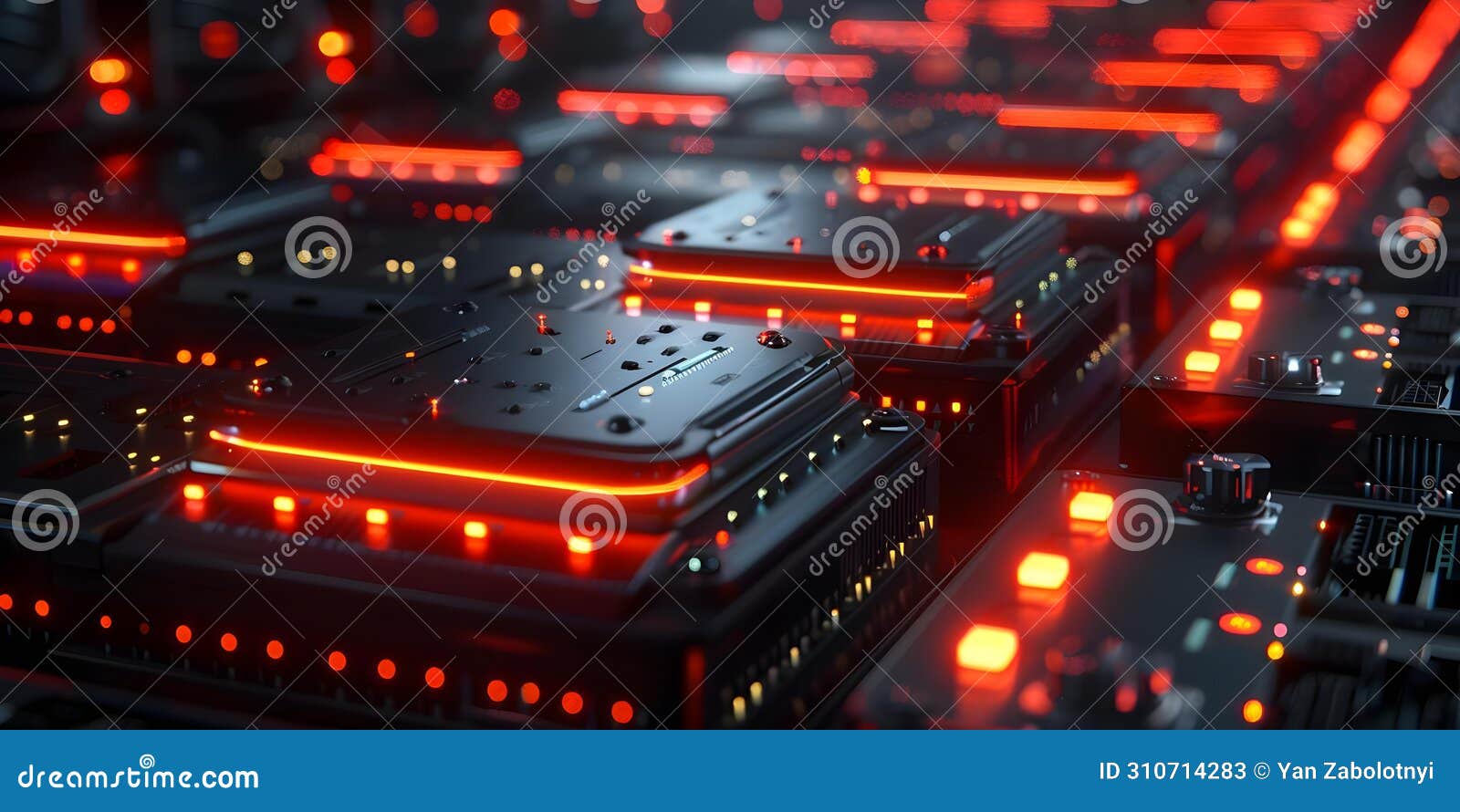 Visualizing the Growth of Server Infrastructure through a D Render of ...