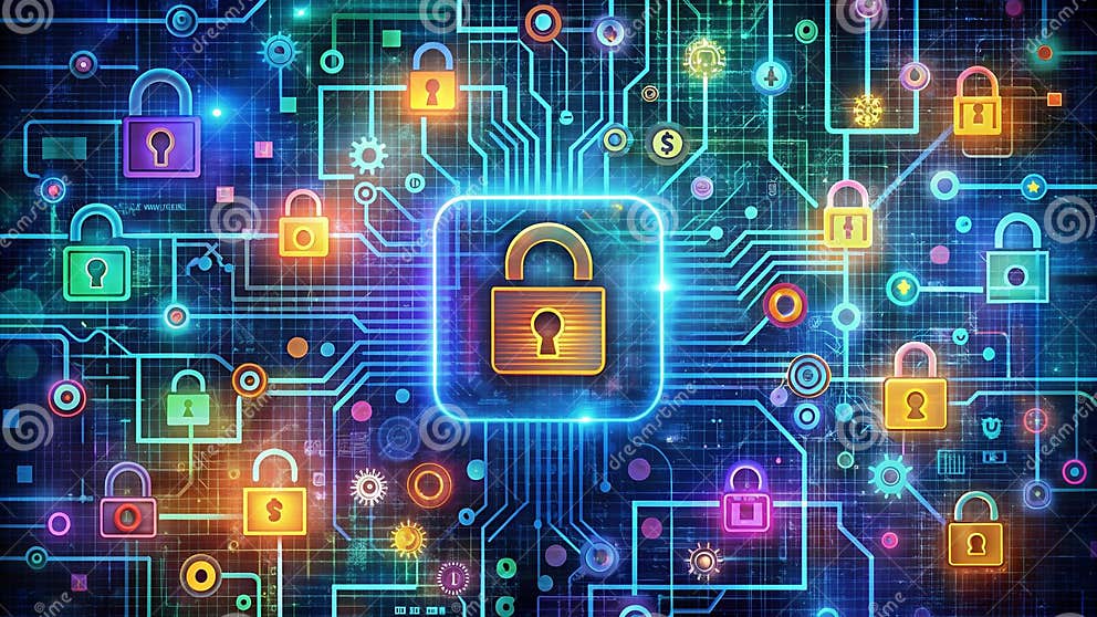 Visualizing the Intertwined World of DevSecOps AI Generated Stock Image ...