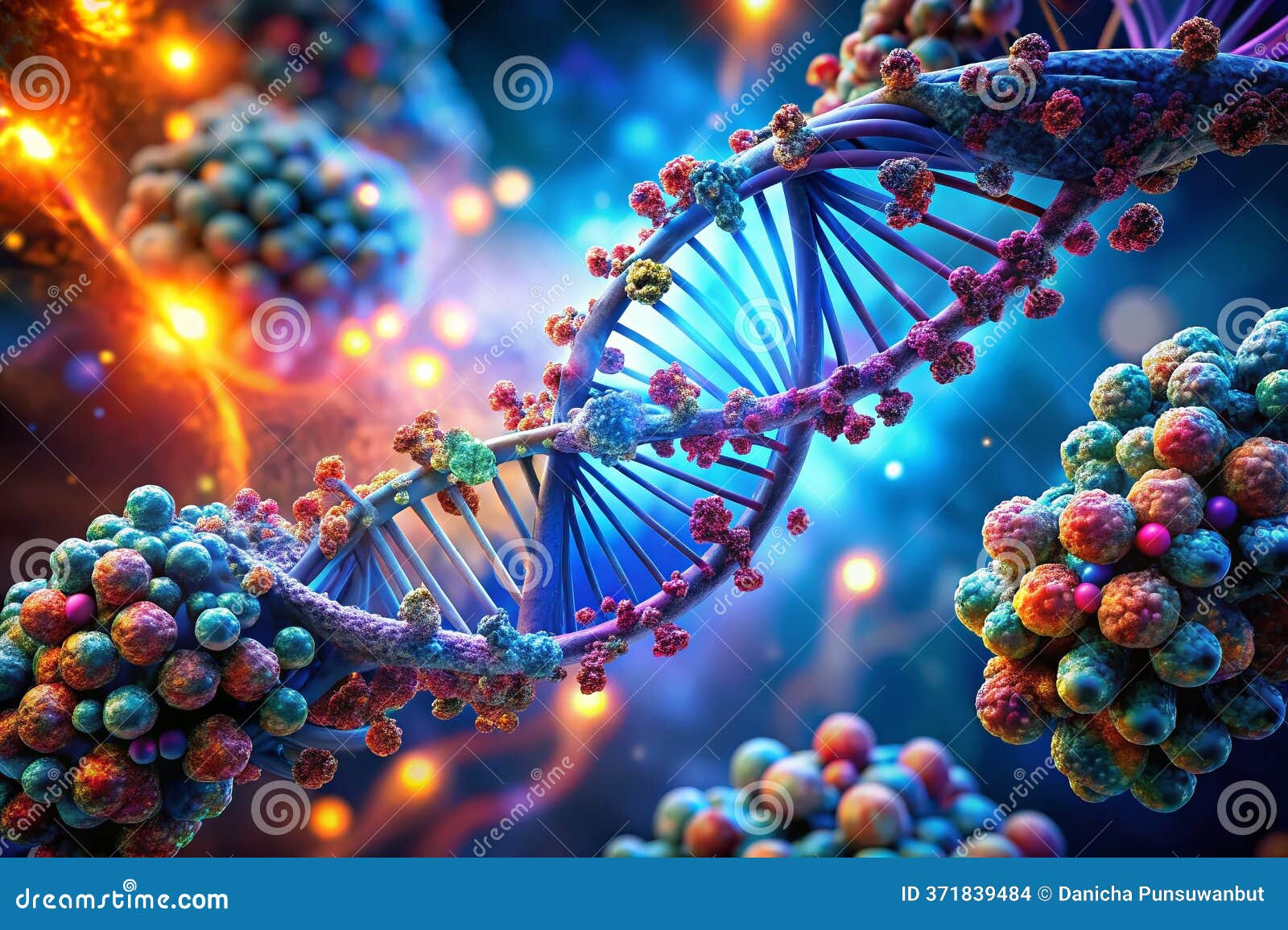 Chromatin Structure And Energy In X-Chromosome Concept Stock ...