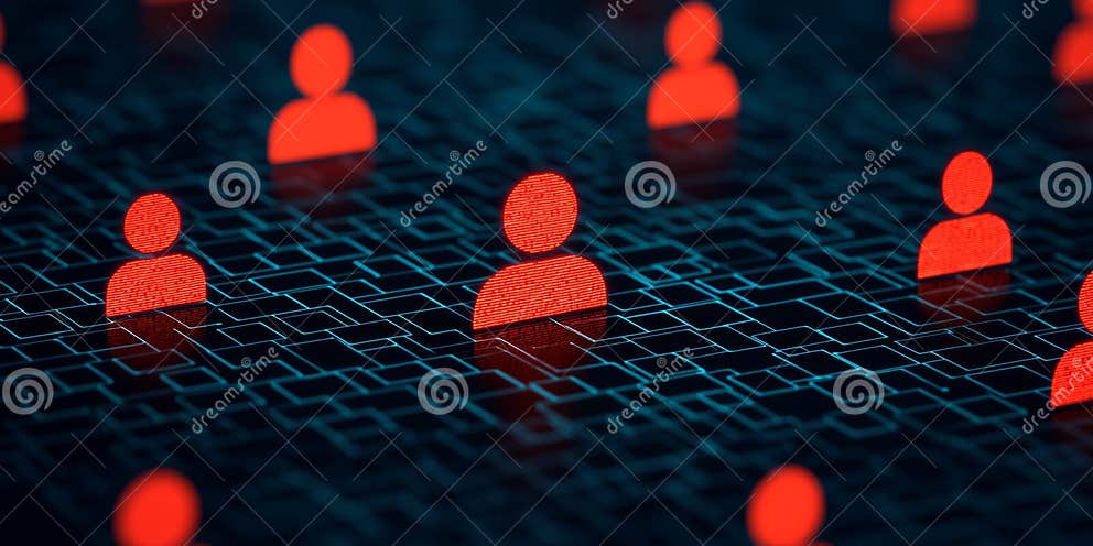 Visualizing Media Influence in Digital Interactions Stock Illustration ...