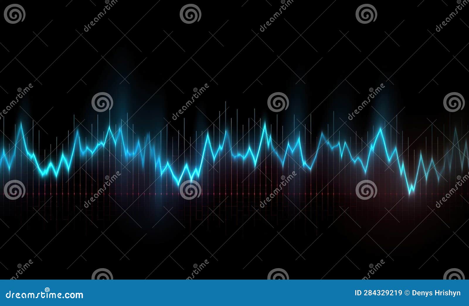 Vibrant Sound Wave Animation AI Generated Royalty-Free Illustration ...