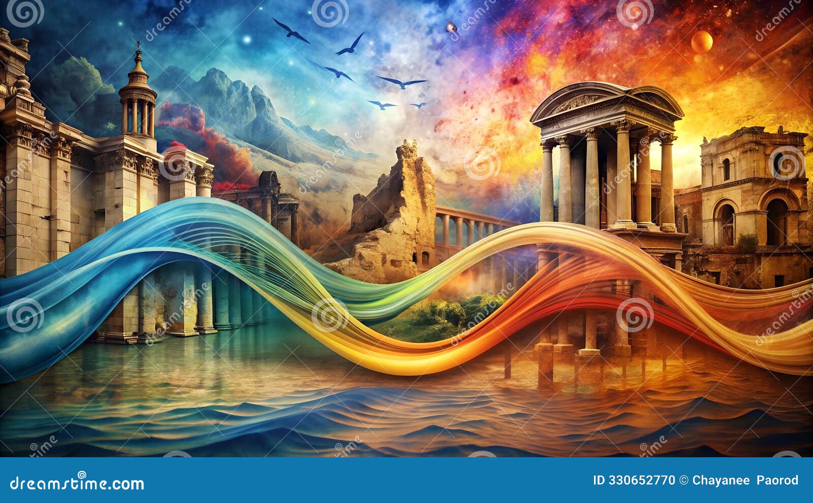 Visualizing the Passage of Time through Abstract Forms AI Generated ...