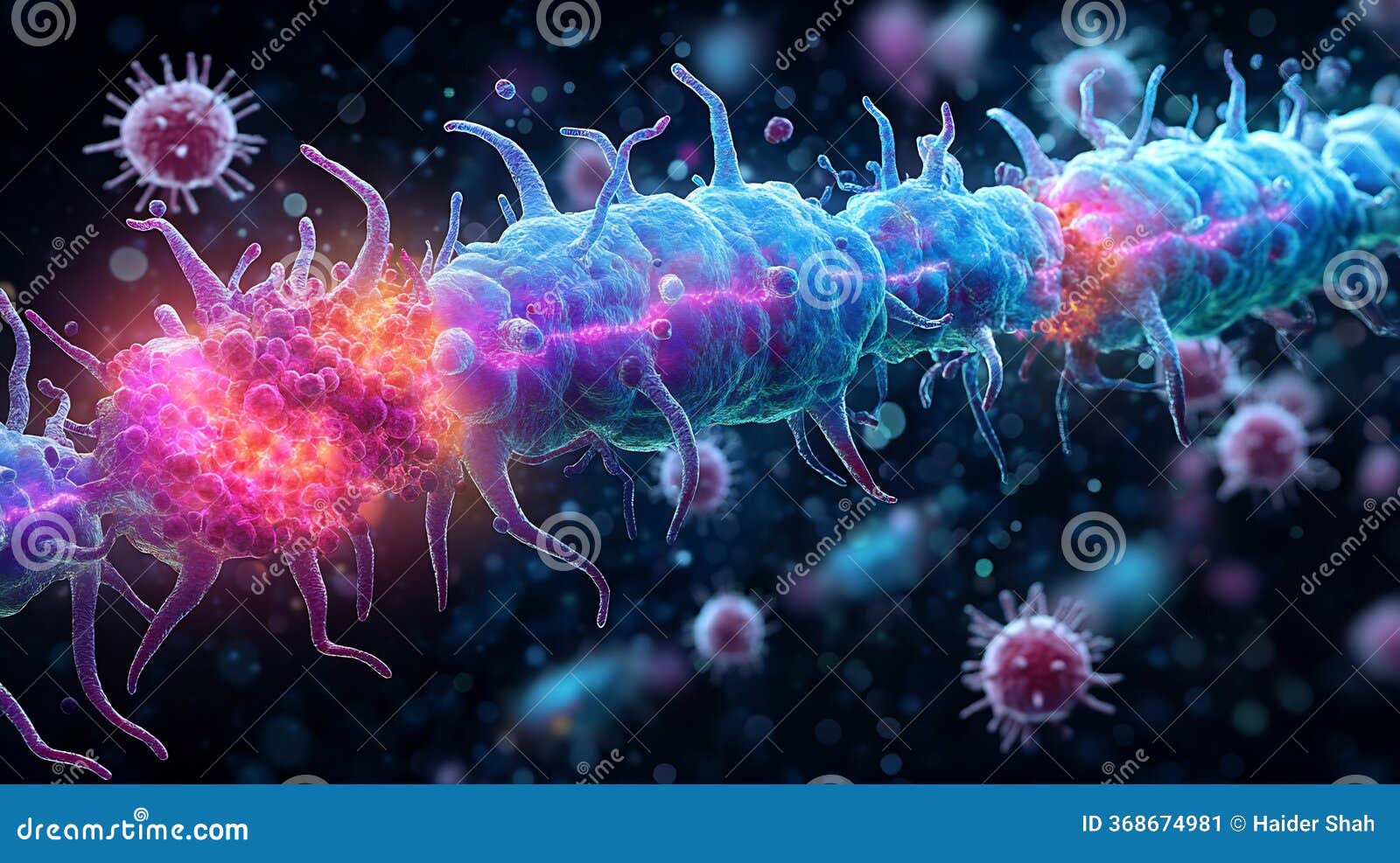 Horizontal Gene Transfer Conjugation Scientific Vector Illustration ...