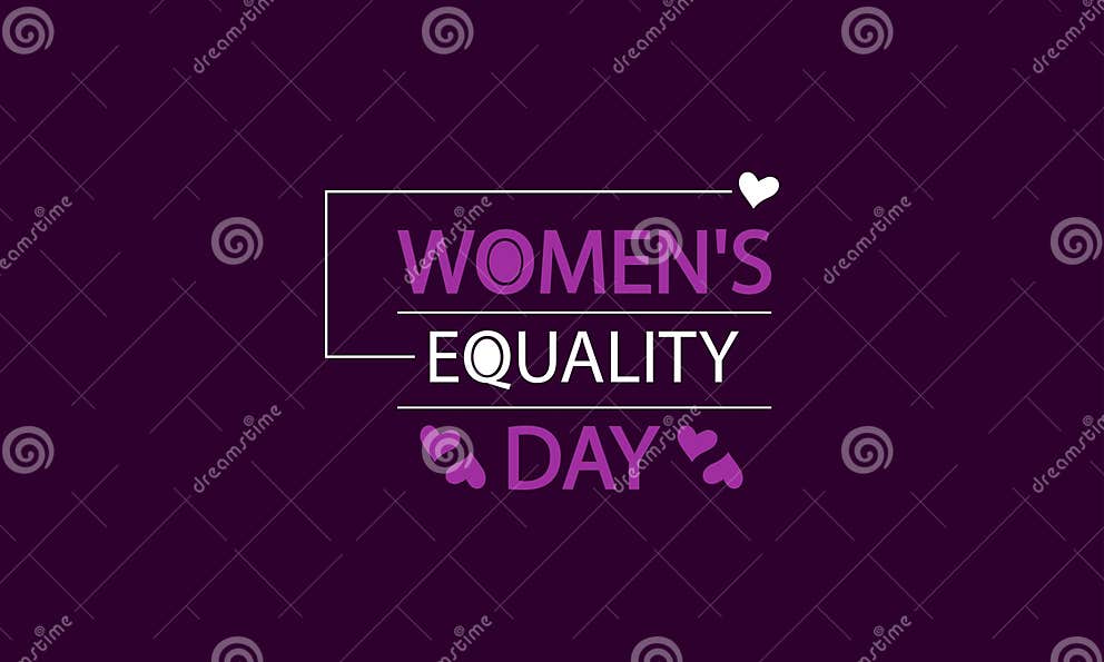 Illustration of the Fight for Women S Rights on Equality Day Stock Vector - Illustration of ...