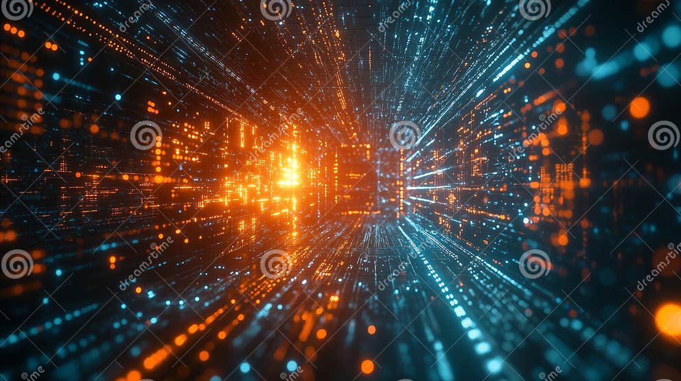 Visualizing Secure Data Transmission in a Quantum Key Network Stock Photo - Image of innovation ...