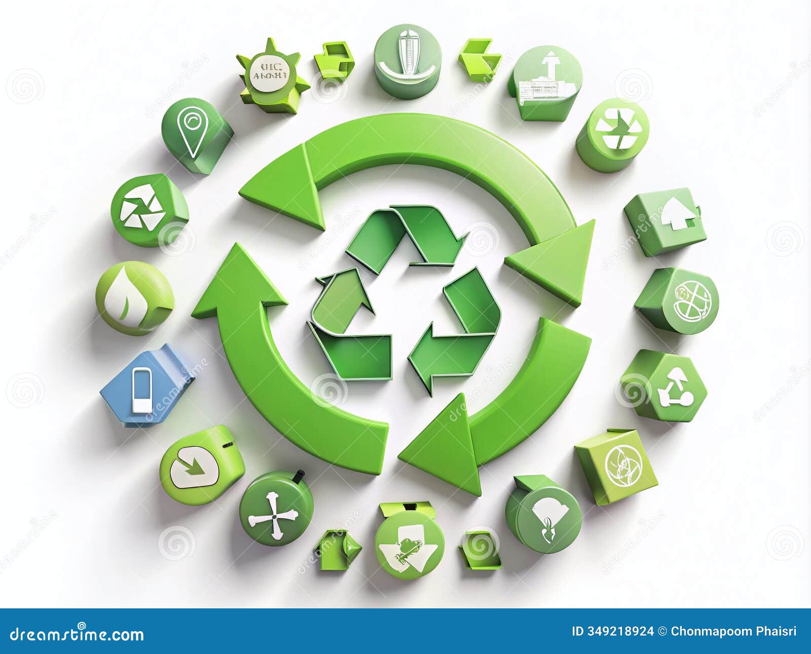 Visualizing Sustainable Recycling Practices a Circular Flow Diagram ...
