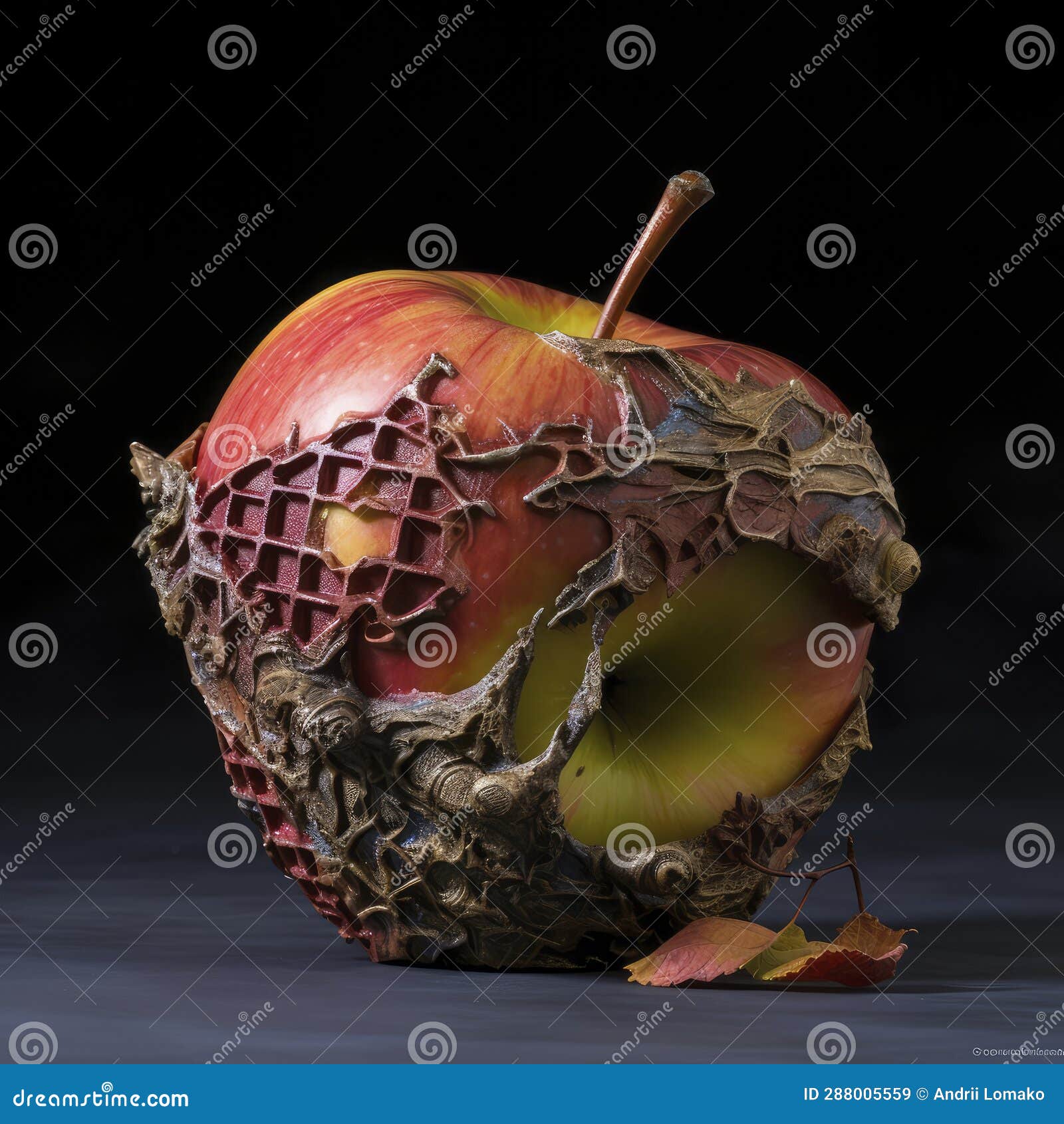 Nature S Transformation: Visualizing the Texture of a Rotten Apple ...