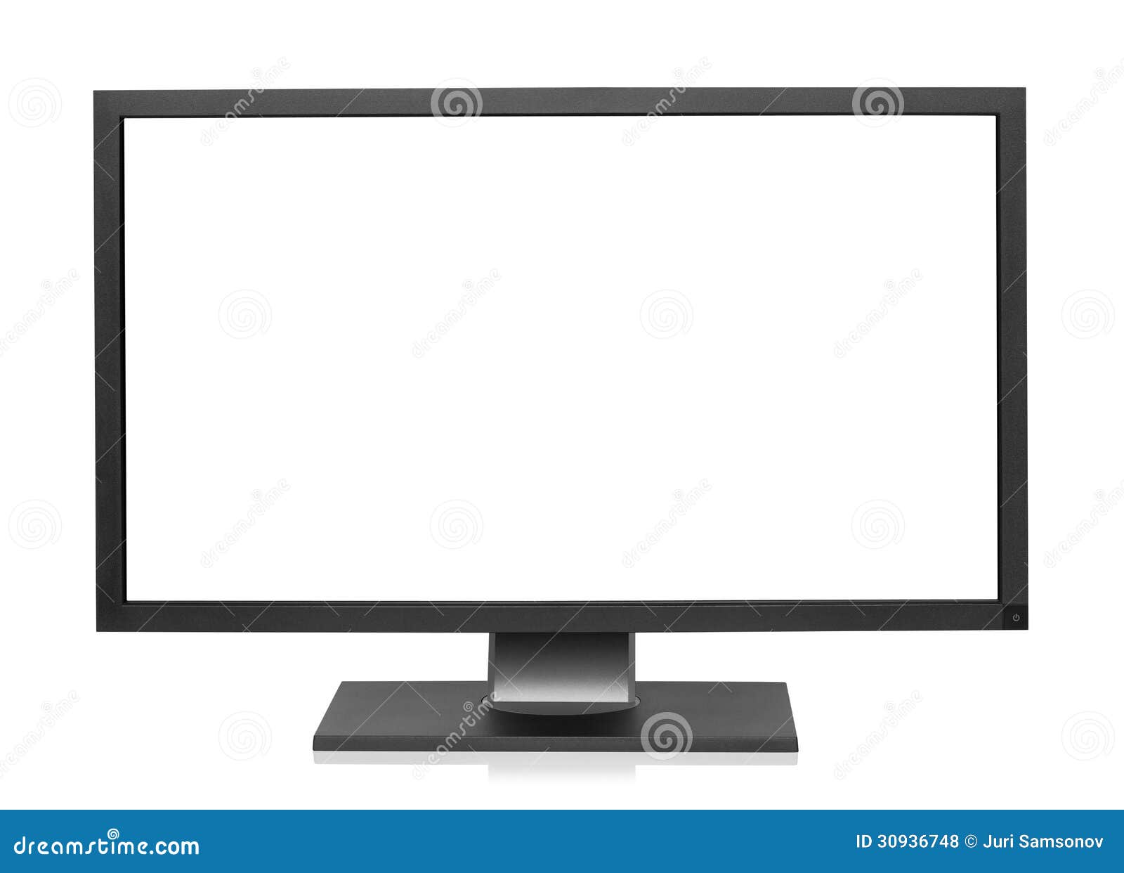 Visualizzatore Del Computer Con Lo Schermo Bianco in Bianco. Fotografia ...