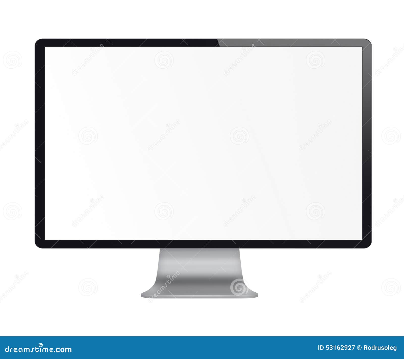 Visualizzatore Del Computer Con Lo Schermo in Bianco Bianco ...