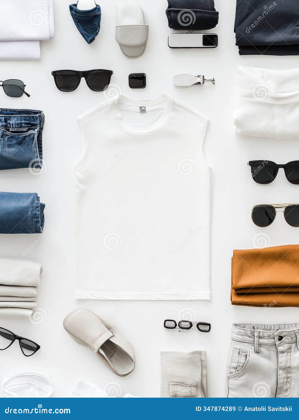 A Visually Appealing Arrangement of Various Clothing Items and ...