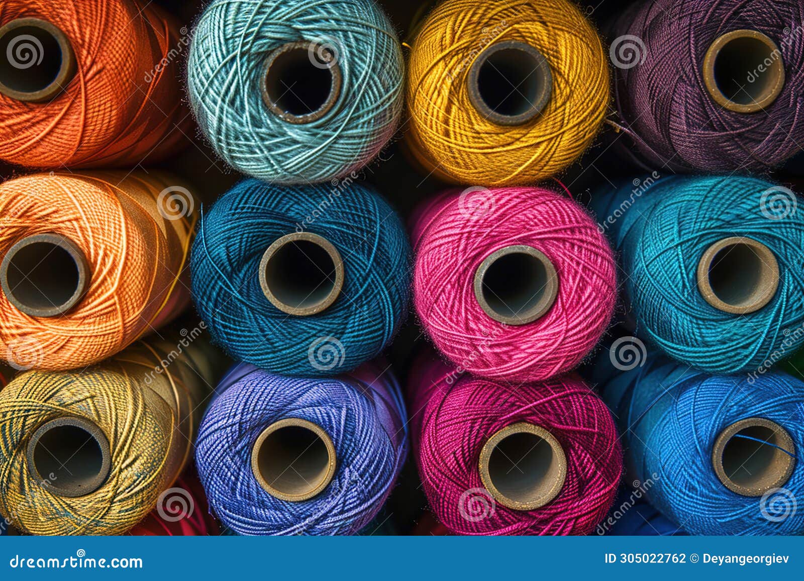 Visually Appealing Pattern Using Colorful Thread Spools, Exploring ...