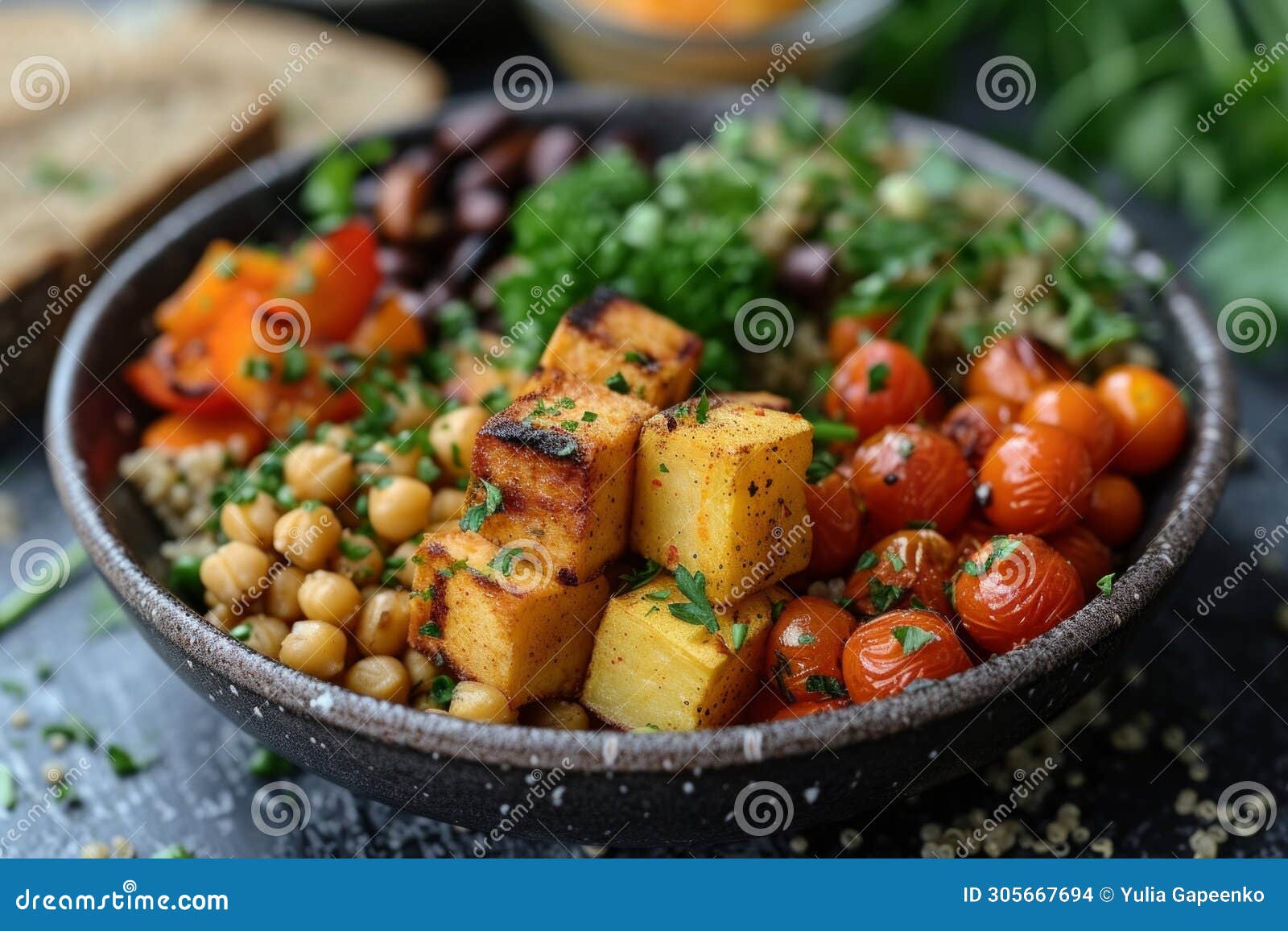 A Visually Appealing Plate Featuring a Variety of Roasted Vegetables ...