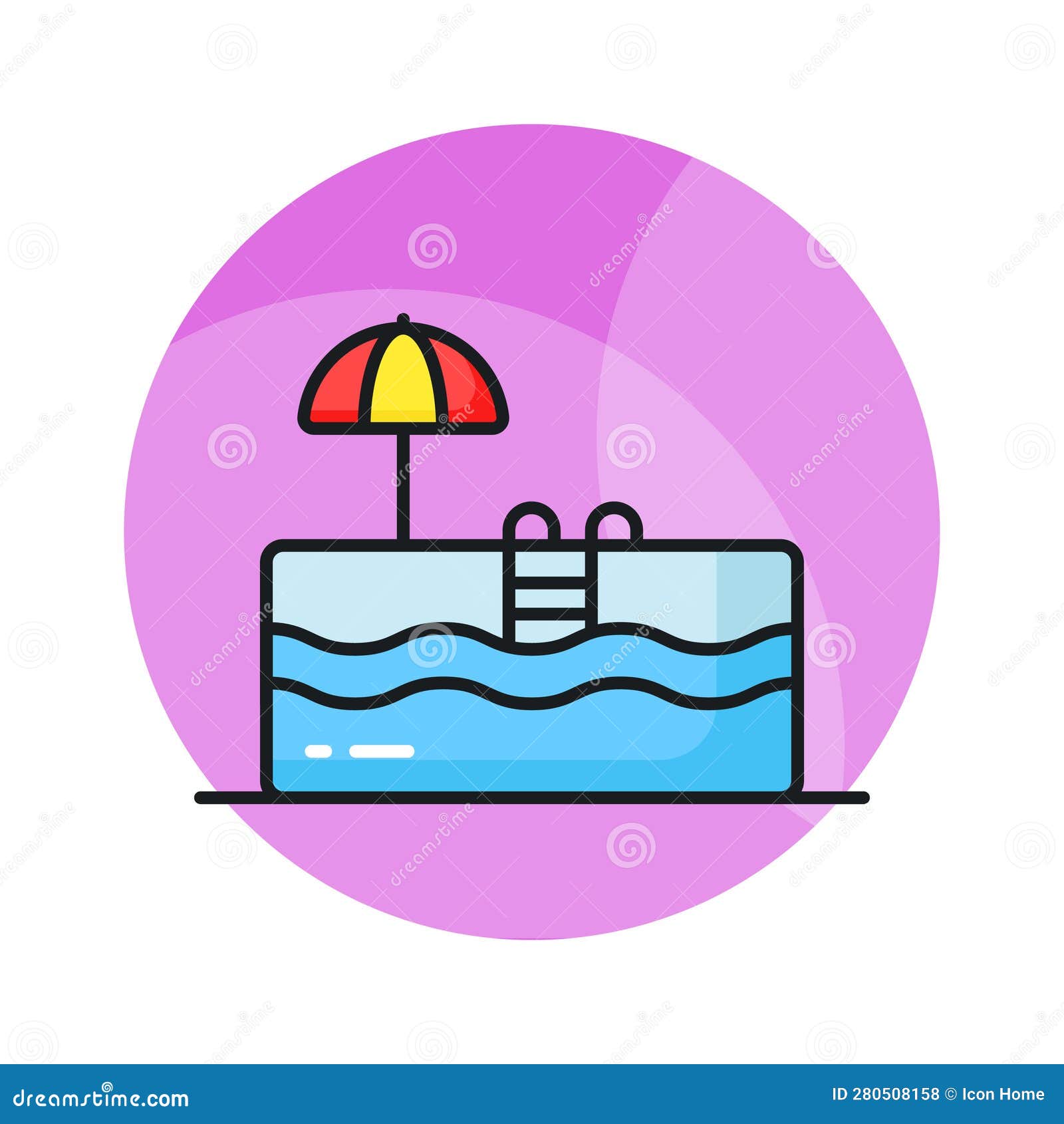 Visually Appealing Vector of Swimming Pool, Editable Lap Pool Concept ...