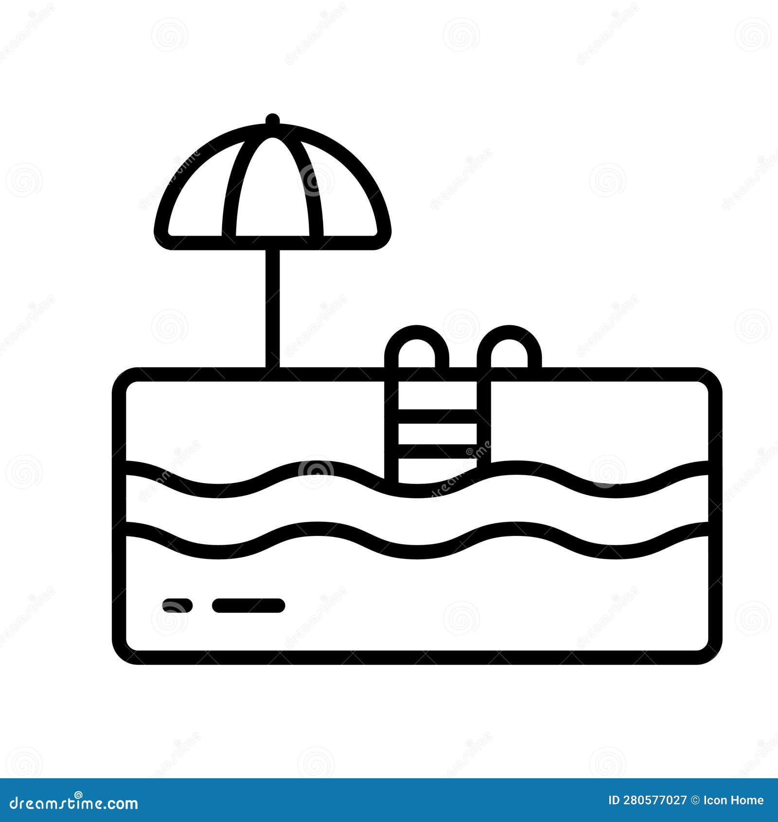 Visually Appealing Vector of Swimming Pool, Editable Lap Pool Concept ...