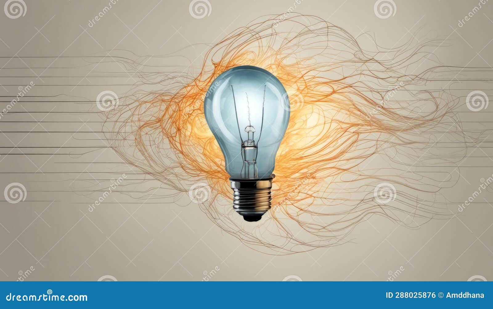 Visually Captivating Depiction Of An Electric Bulb With A Mesmerizing ...