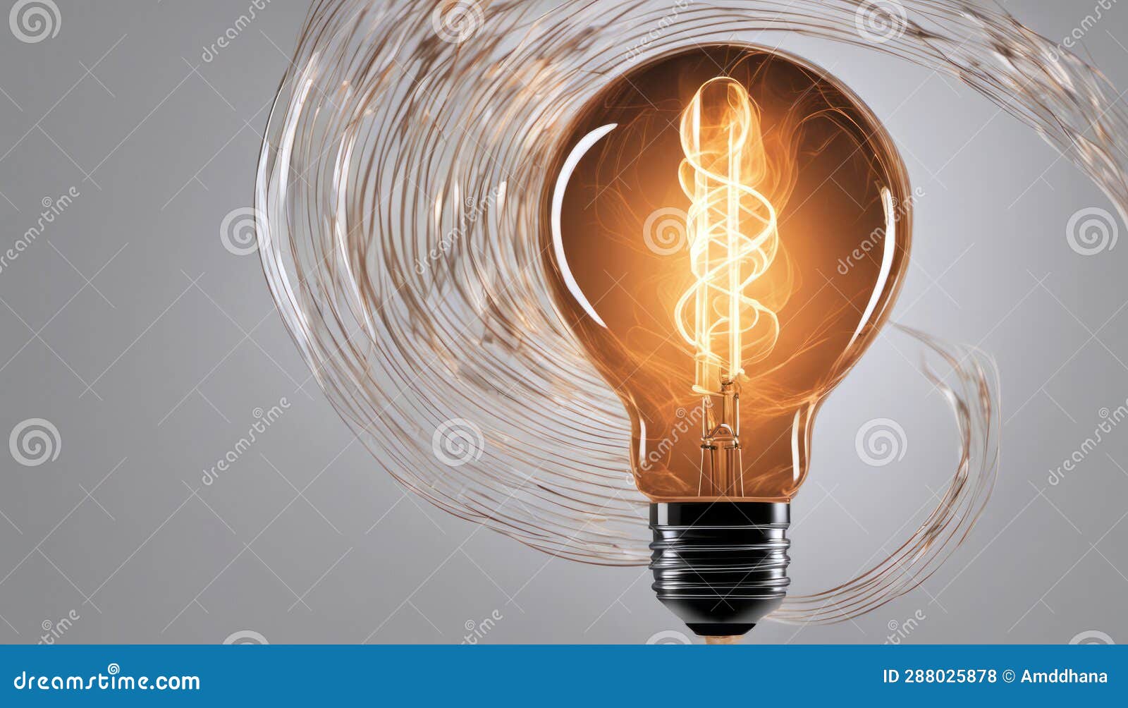 Visually Captivating Depiction Of An Electric Bulb With A Mesmerizing ...