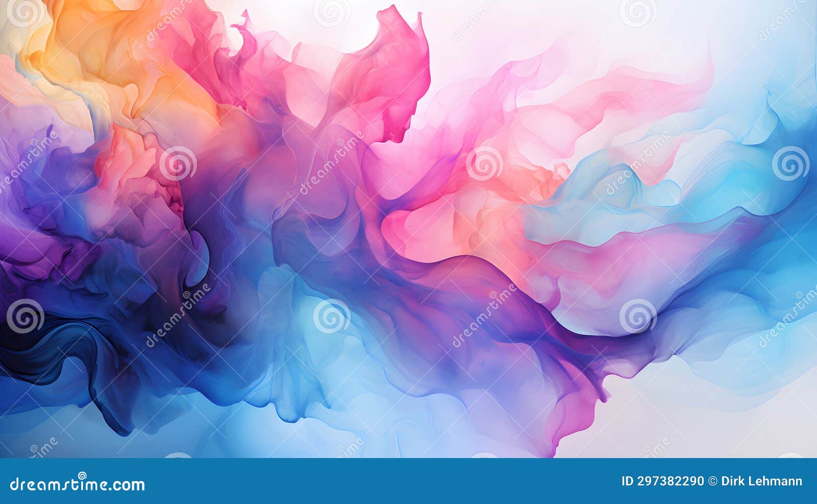 A Visually Captivating Image Showcasing Swirling Watercolor Patterns in ...