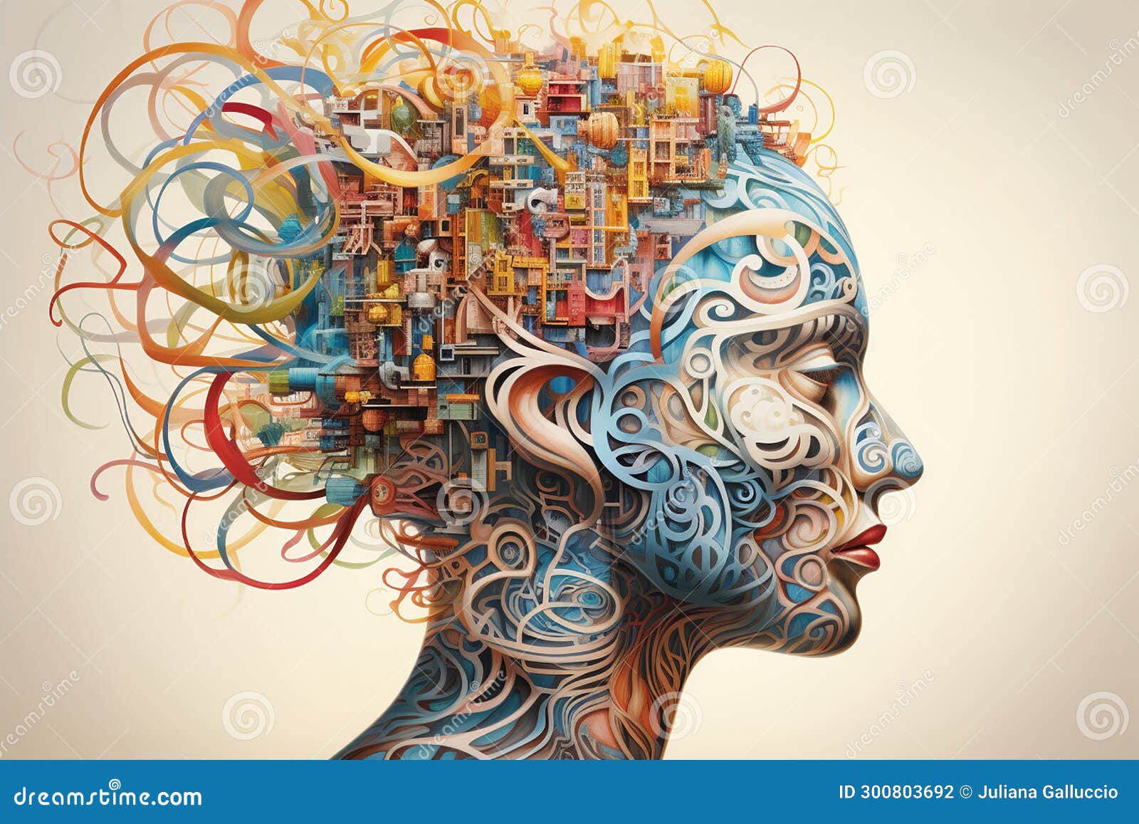 Human labyrinthine brain stock photo. Image of human - 300803692