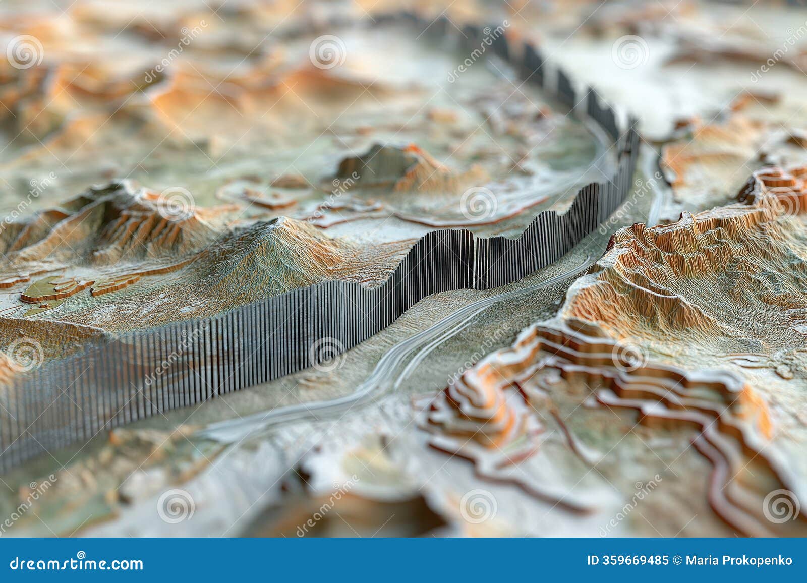 USA Mexico Border Royalty-Free Illustration | CartoonDealer.com #140394555