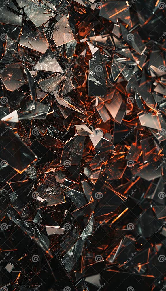 Visually Distorted Shattered Glass Abstract Patterns and Rich Textures ...
