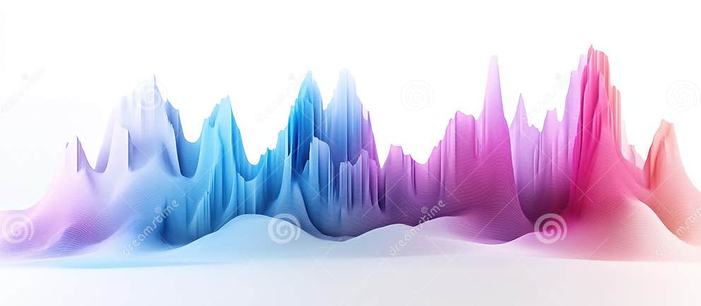 This Visually Engaging 3D Data Chart Presents Moderate Complexity with ...