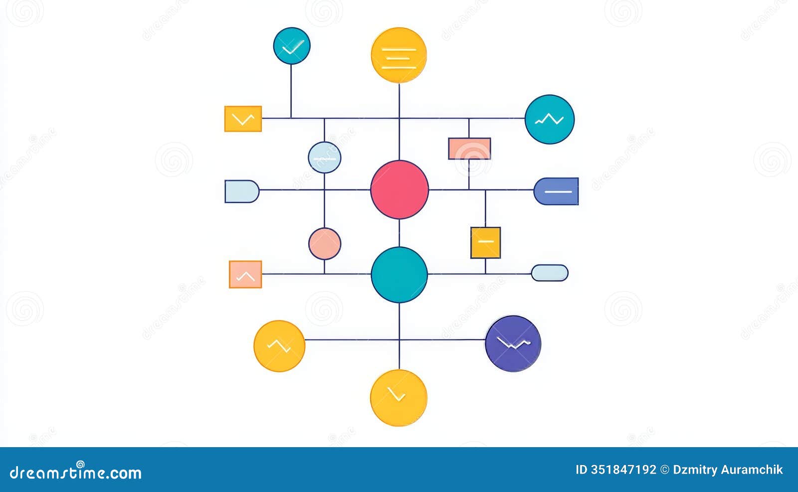 A Visually Engaging Flowchart that Represents a Complex Decision-making ...