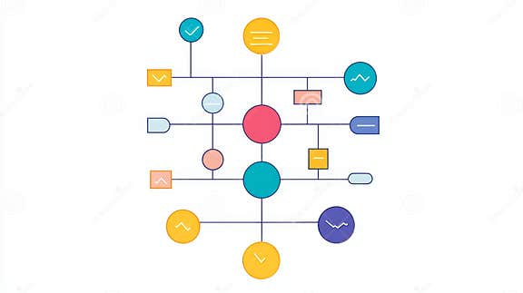 A Visually Engaging Flowchart that Represents a Complex Decision-making ...