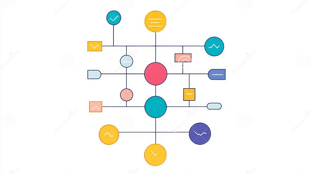 A Visually Engaging Flowchart that Represents a Complex Decision-making ...