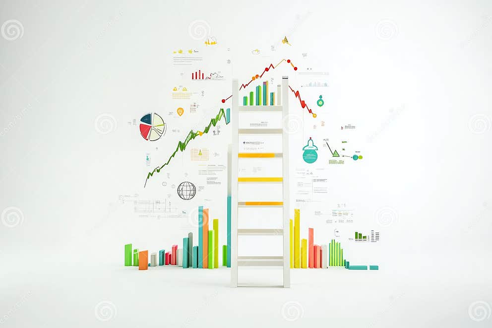 Infographic Ladder of Growth Stock Illustration - Illustration of ...