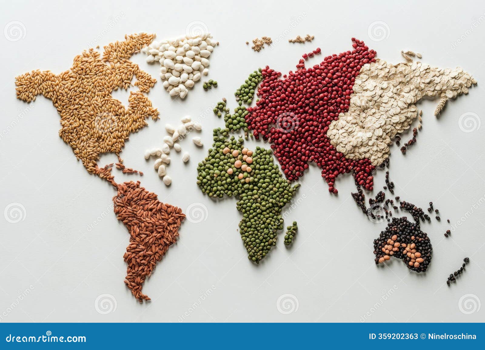 Creative Map Representation Showcasing Continents and Countries Using ...