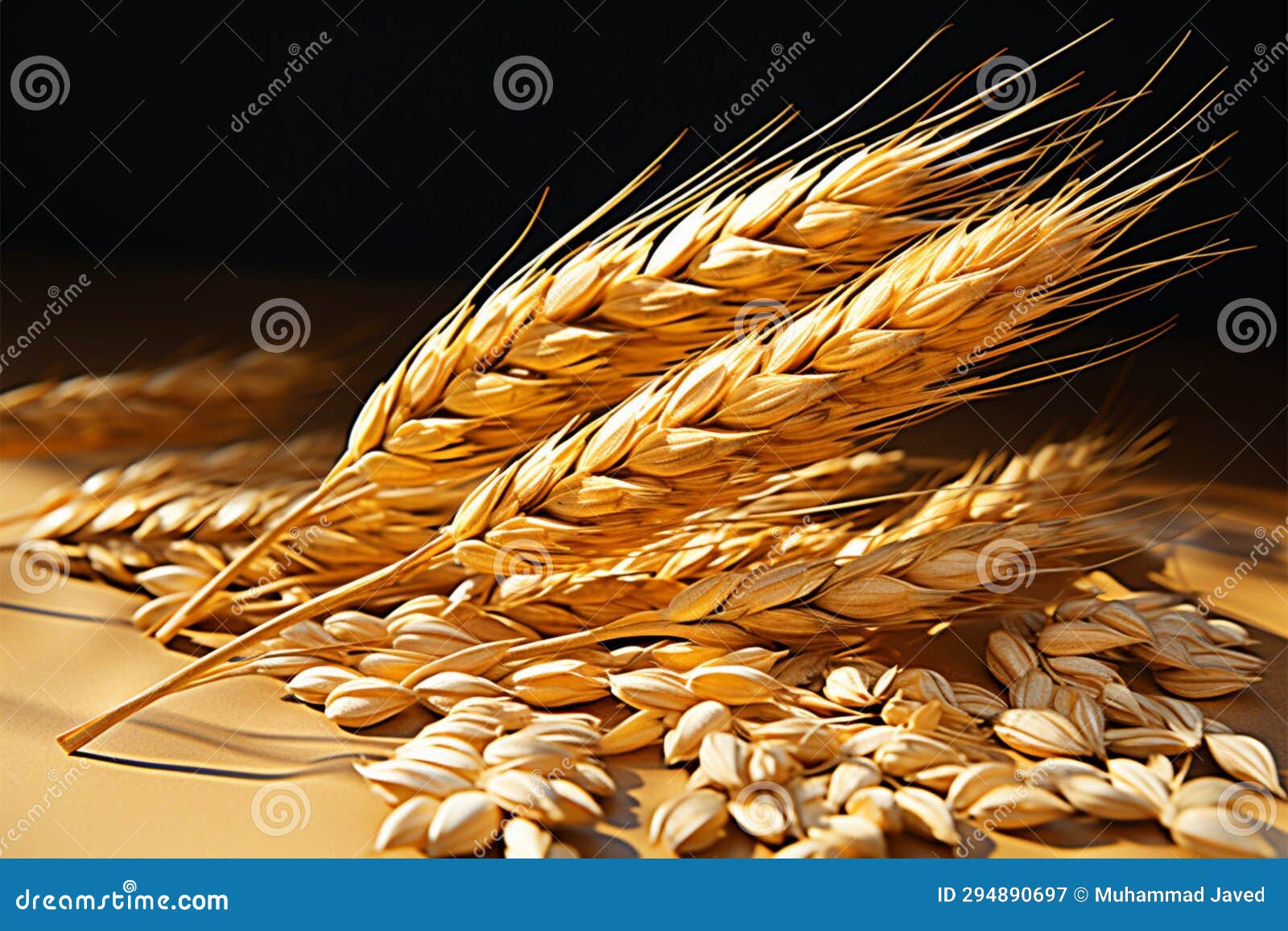 A Visually Intriguing Single Grain Illustration with Transparency Stock ...