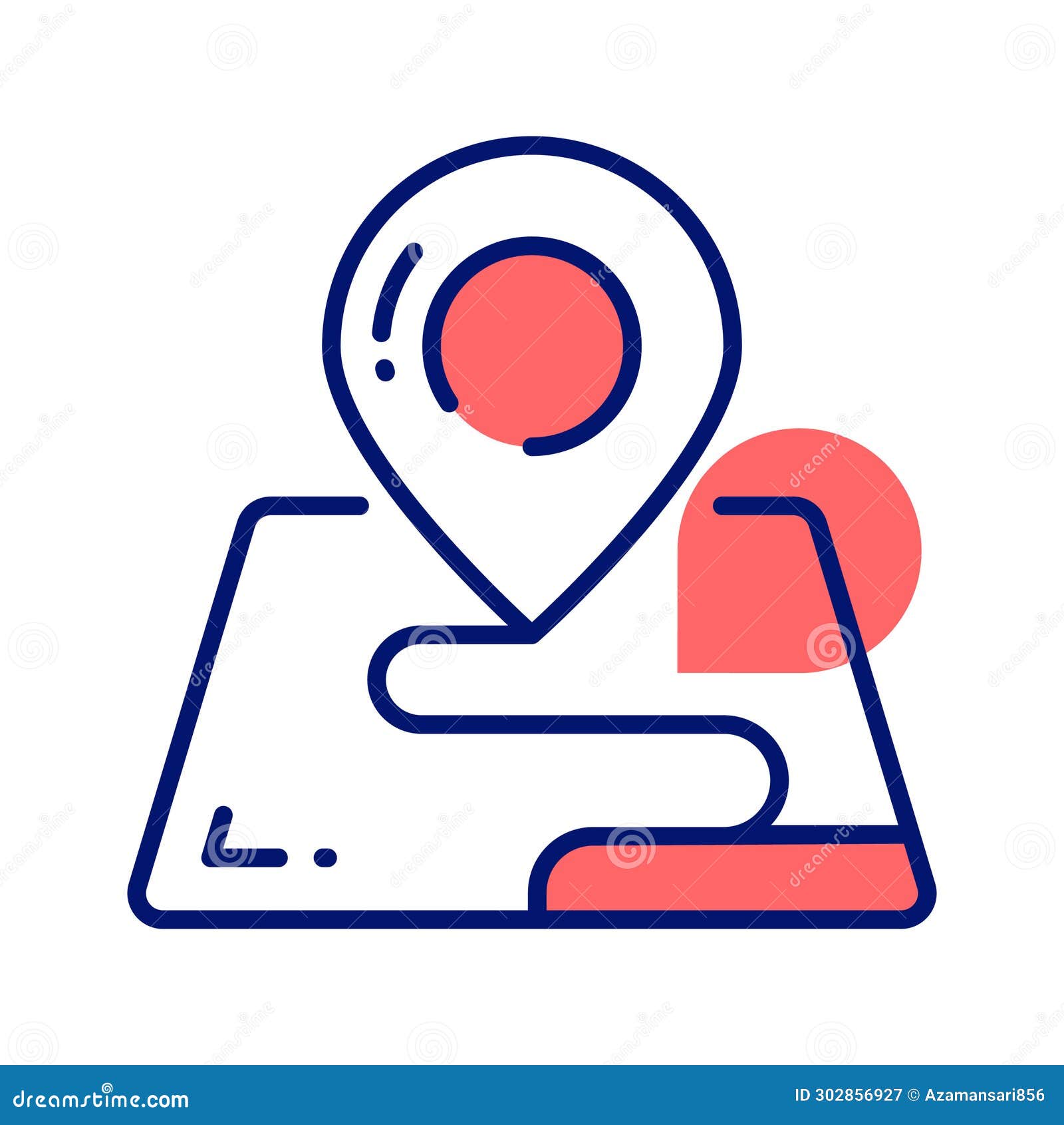 Visually Perfect Icon of Location Map, Editable Vector Stock ...