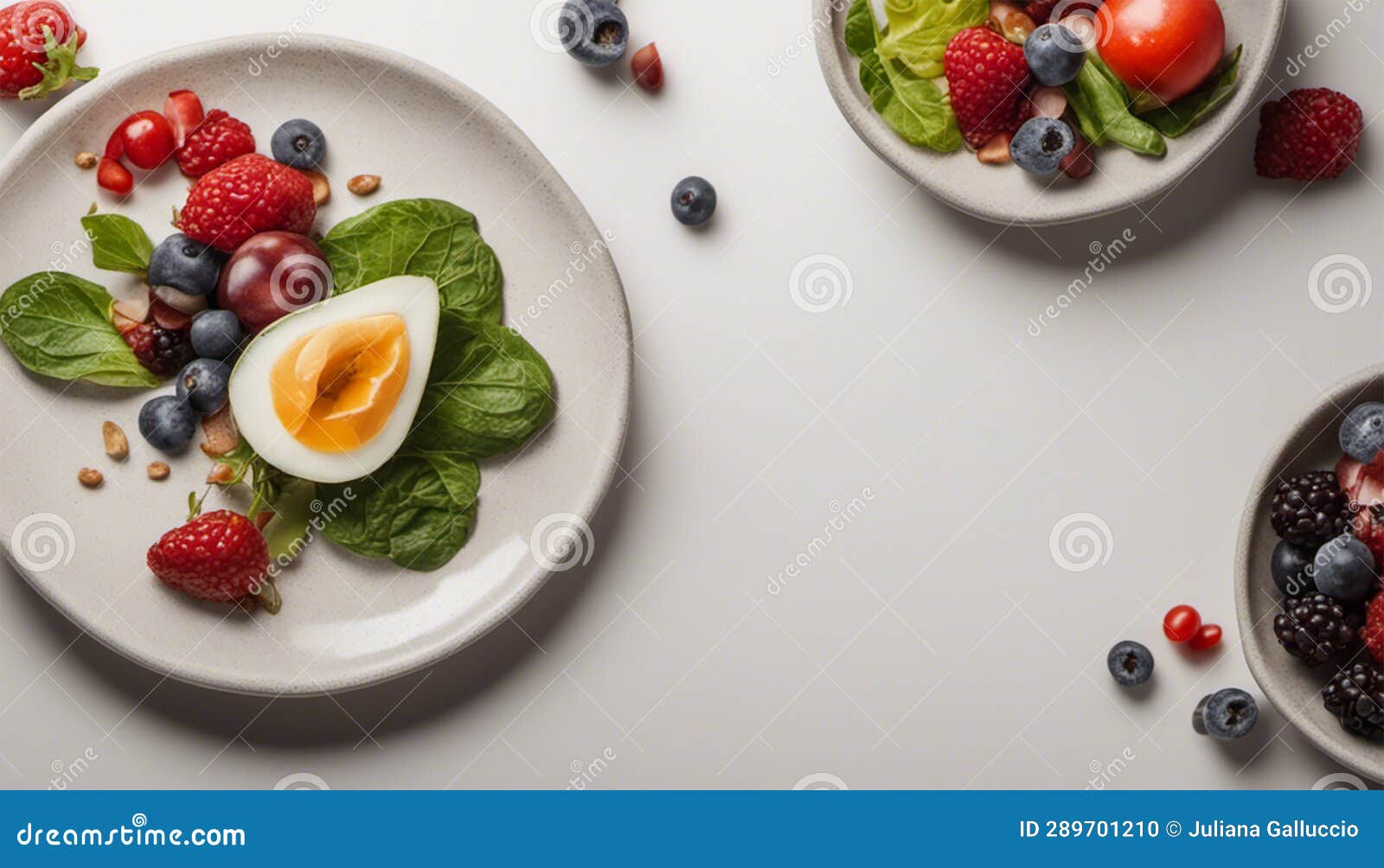 Slimming and Healthy Food Choices Stock Illustration - Illustration of ...