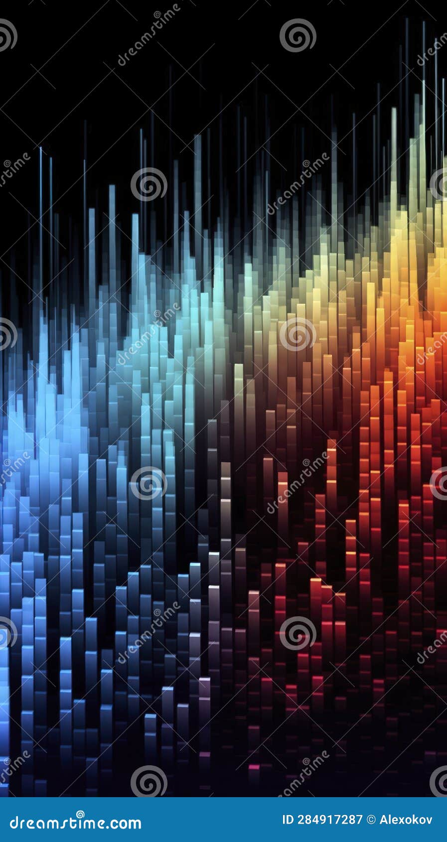Visually Striking Abstract Representation of Sound Waves in Motion AI ...