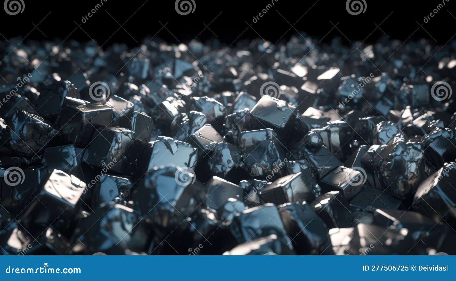 Striking Aluminum Chunk Background with Copy Space, Perfect for Text ...