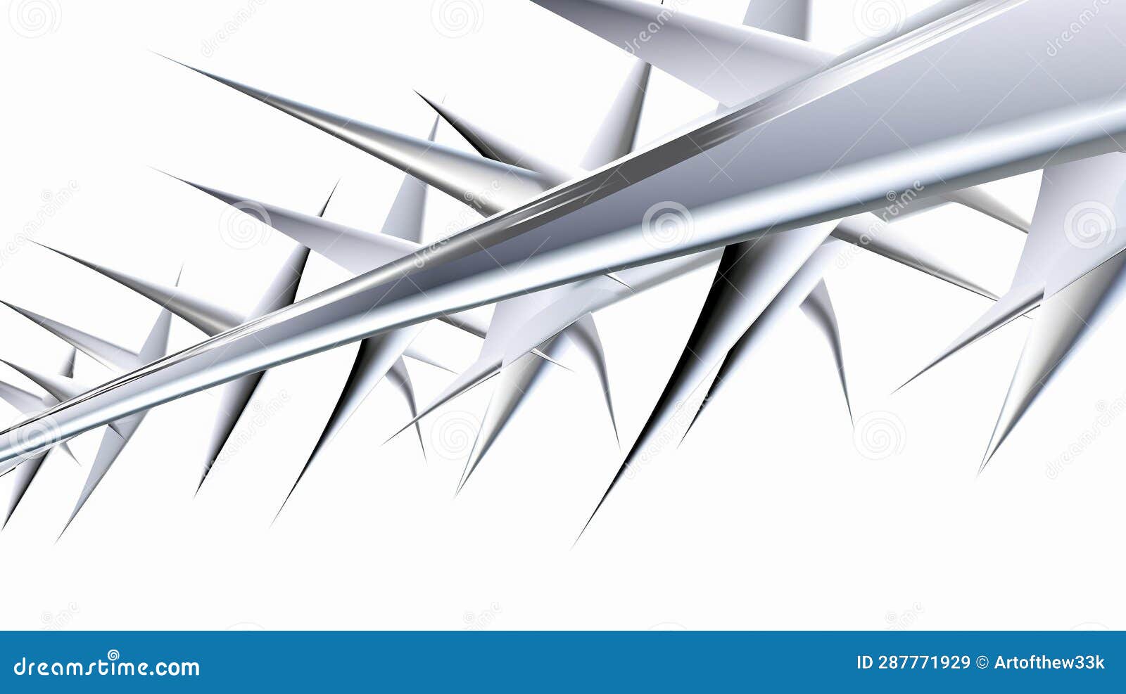 Intricate Interwoven Spikes: Abstract Vector Illustration Stock ...