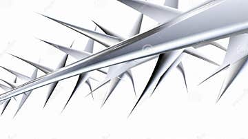 Intricate Interwoven Spikes: Abstract Vector Illustration Stock ...